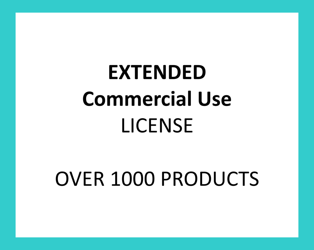 Extended Commercial License for ENTIRE SHOP - One-time Purchase