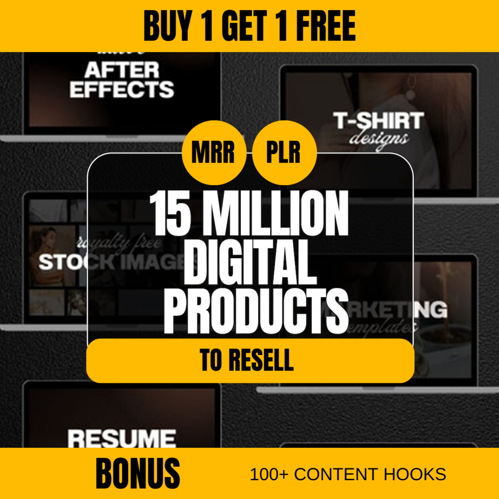 Over 15 Million Resell-Ready Digital Products for Passive Income, Including Private Label and ...