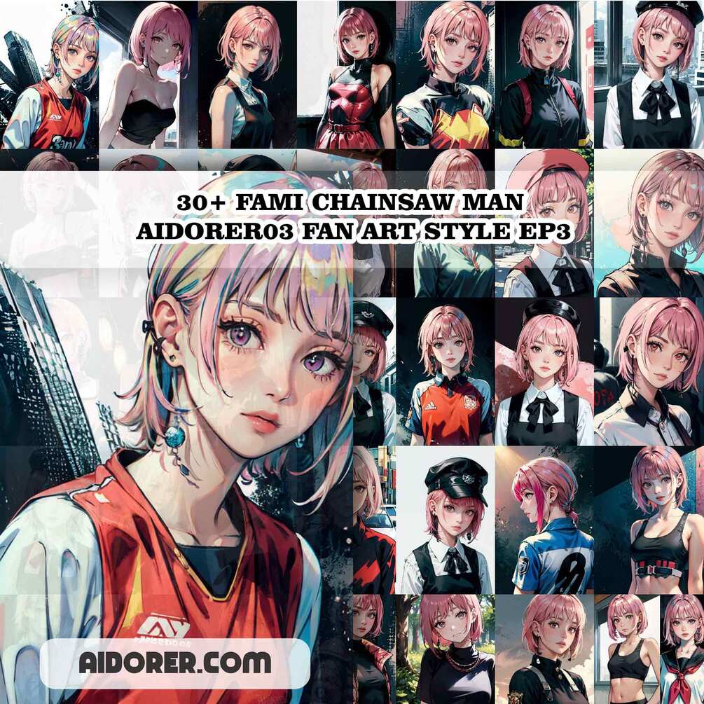 30+ FAMI CHAINSAW MAN AIDORER03 FAN ART STYLE EP3