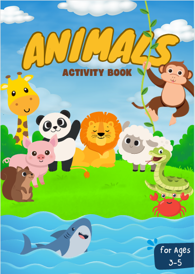 Animals Activity Book for Ages 3-5