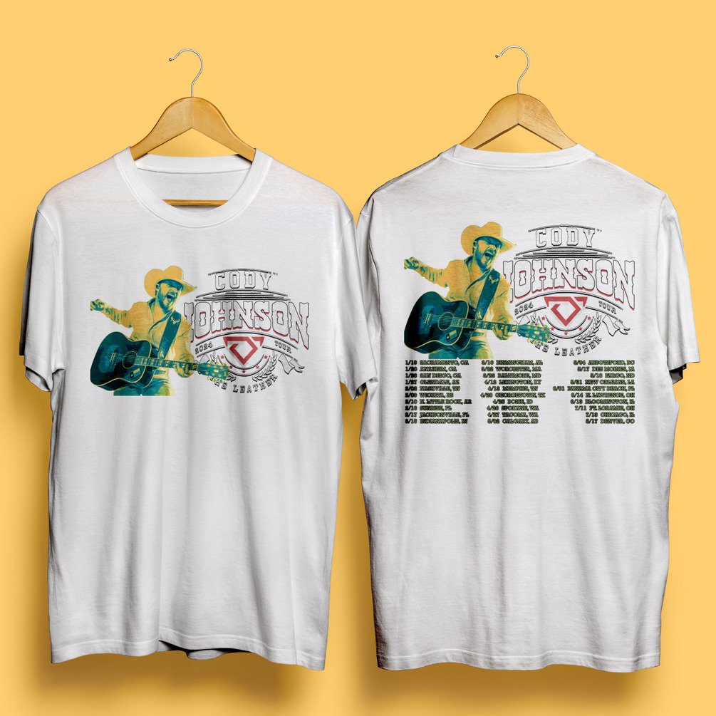 Cody Johnson The Leather tour 2024 Tee Shirt, Cody Johnson Tour, Cody ...