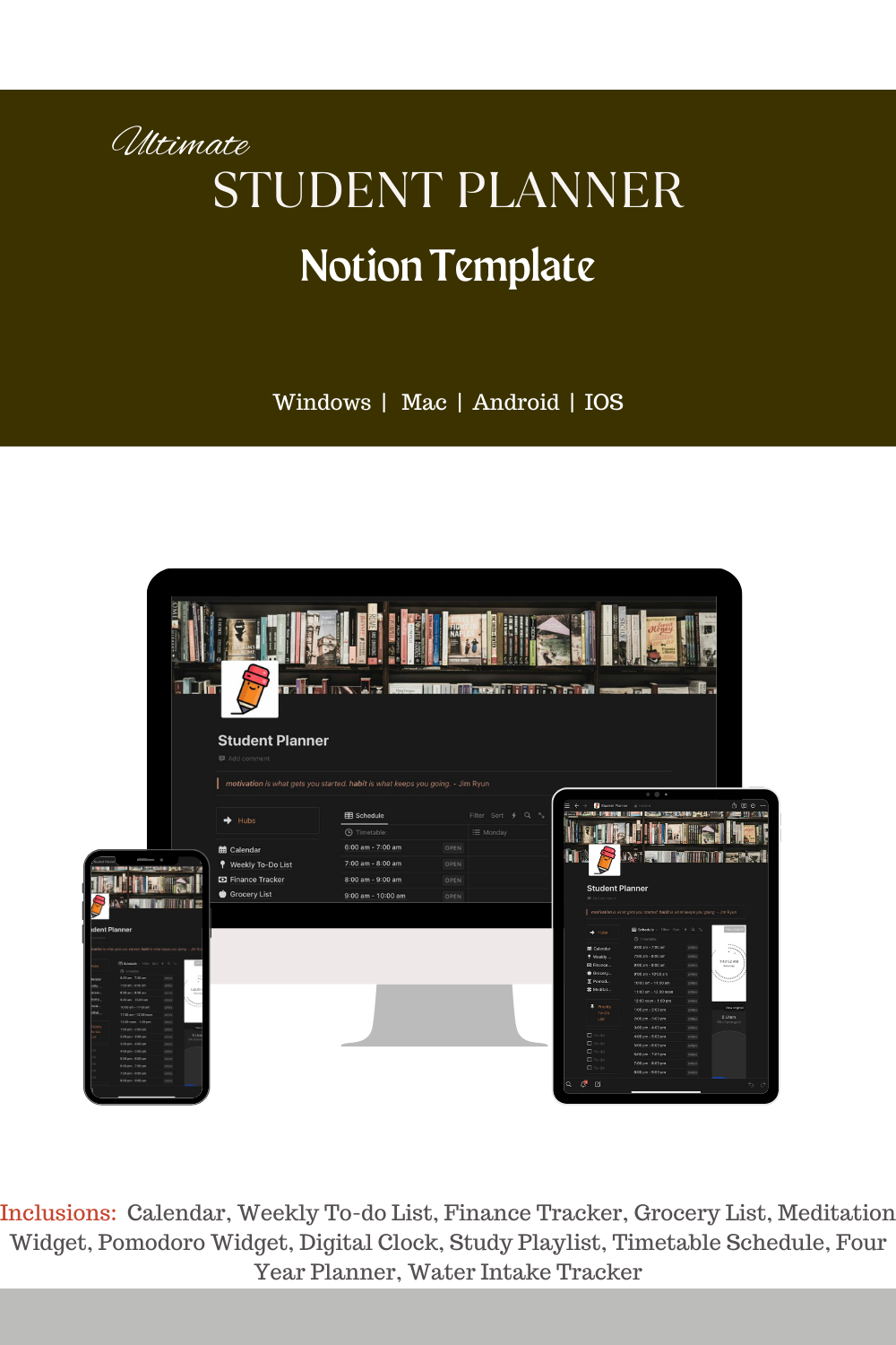 Ultimate Student Planner Notion Template