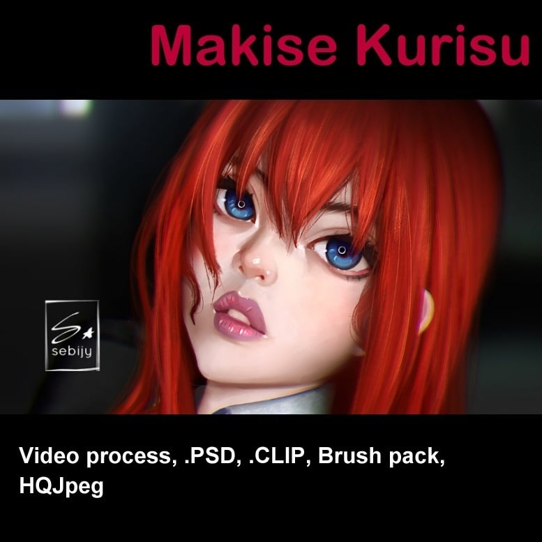 Makise Kurisu - Clip Studio Paint