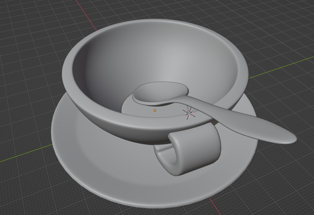 Teacup Blender model set