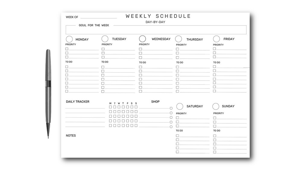 Weekly Planning: Weekly Planner for Task Management