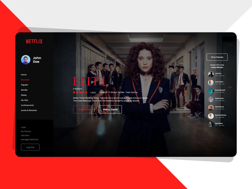 Netflix Redesign App