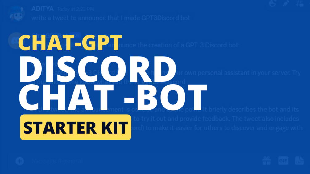 Chat Gpt Discord Chatbot Kit