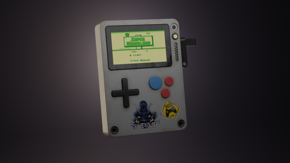 Classic Gameboy 3d model