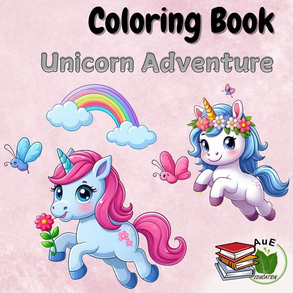 Coloring Book: Unicorn Adventure
