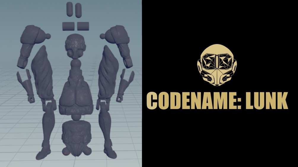 CodeName: Lunk Action Figure 3D Print
