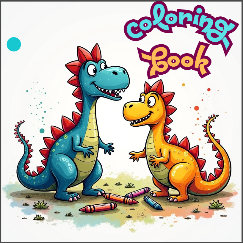 Dinosaur Color Book