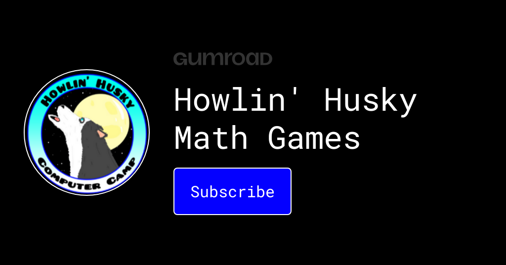 Howlin' Husky Math Games