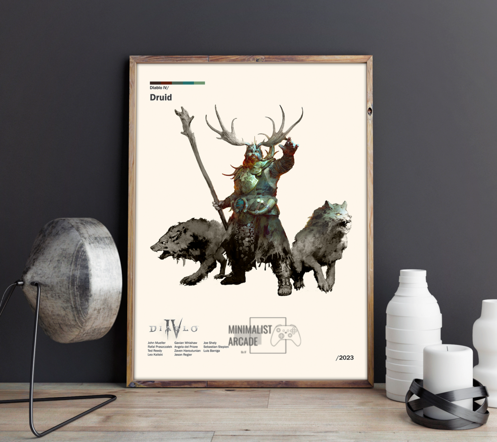 Druid - Diablo 4 Minimal Poster