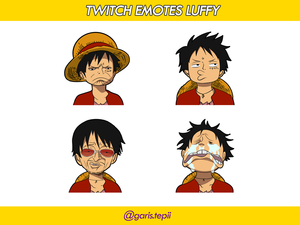 4 Emote Luffi of One Piece my style
