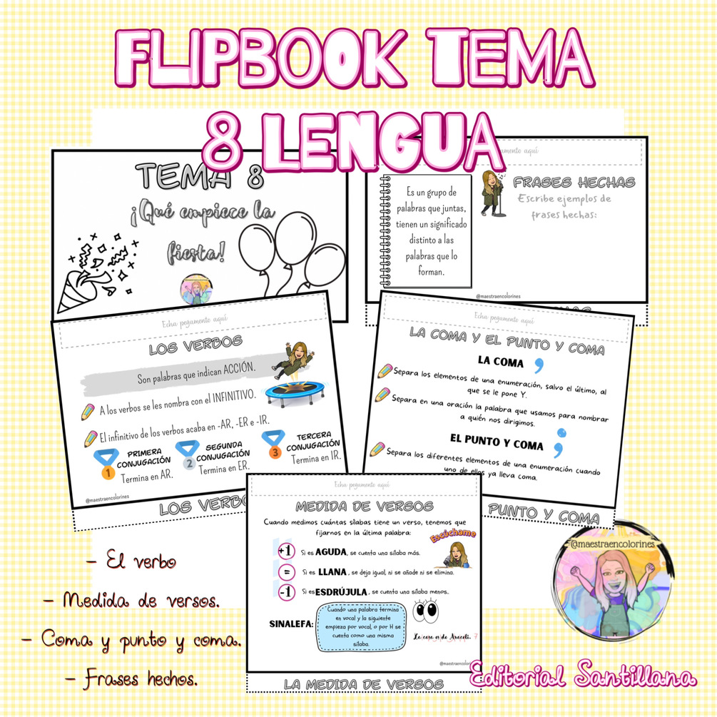 Flipbook lengua TEMA 8
