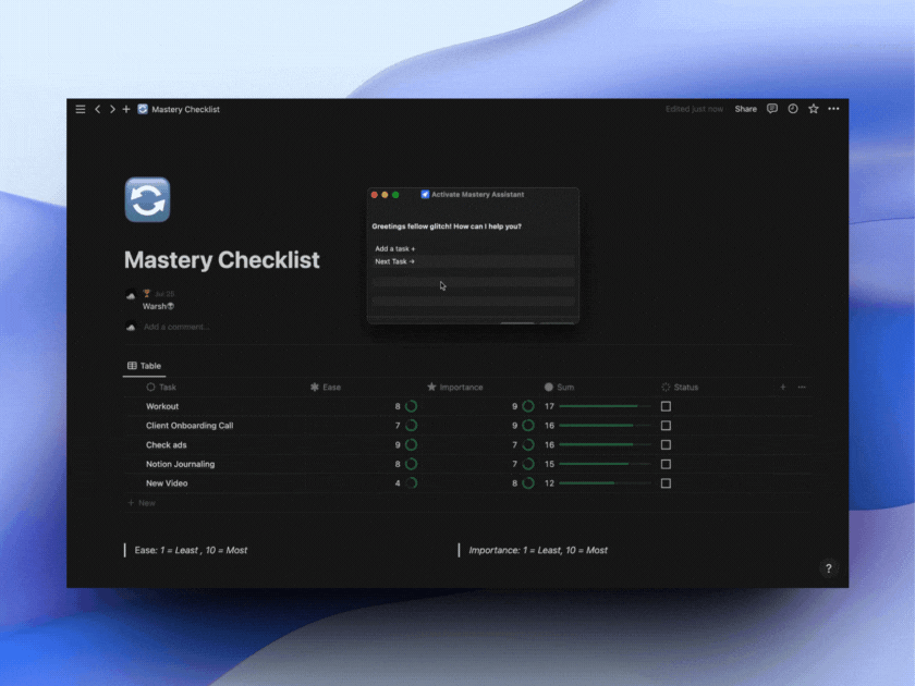 Mastery Assistant