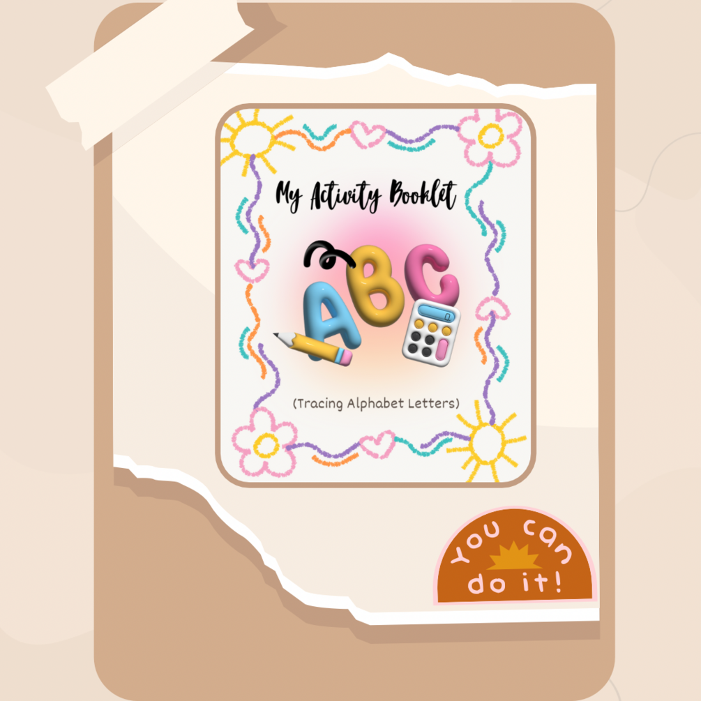 Alphabet Tracing Booklet – Editable Canva Template