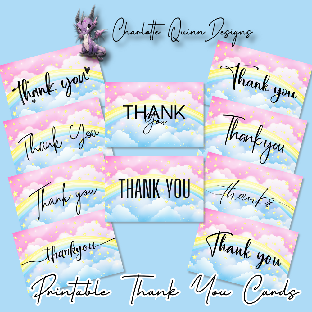 Printable Thank You Cards [520-3]