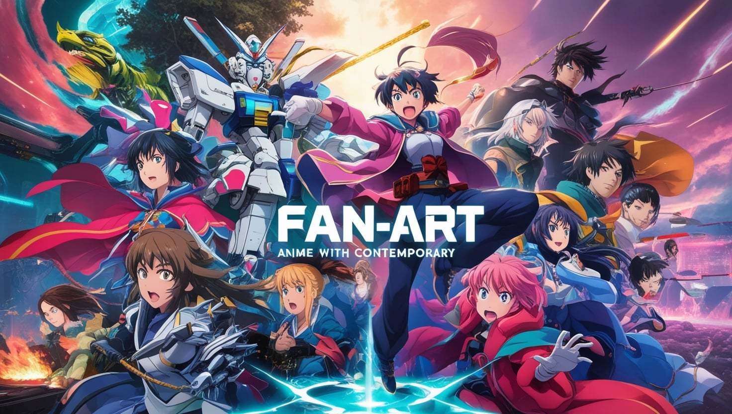 Dive into the World of Anime Fan Art 🎨 #AnimeFanArt #OtakuArt