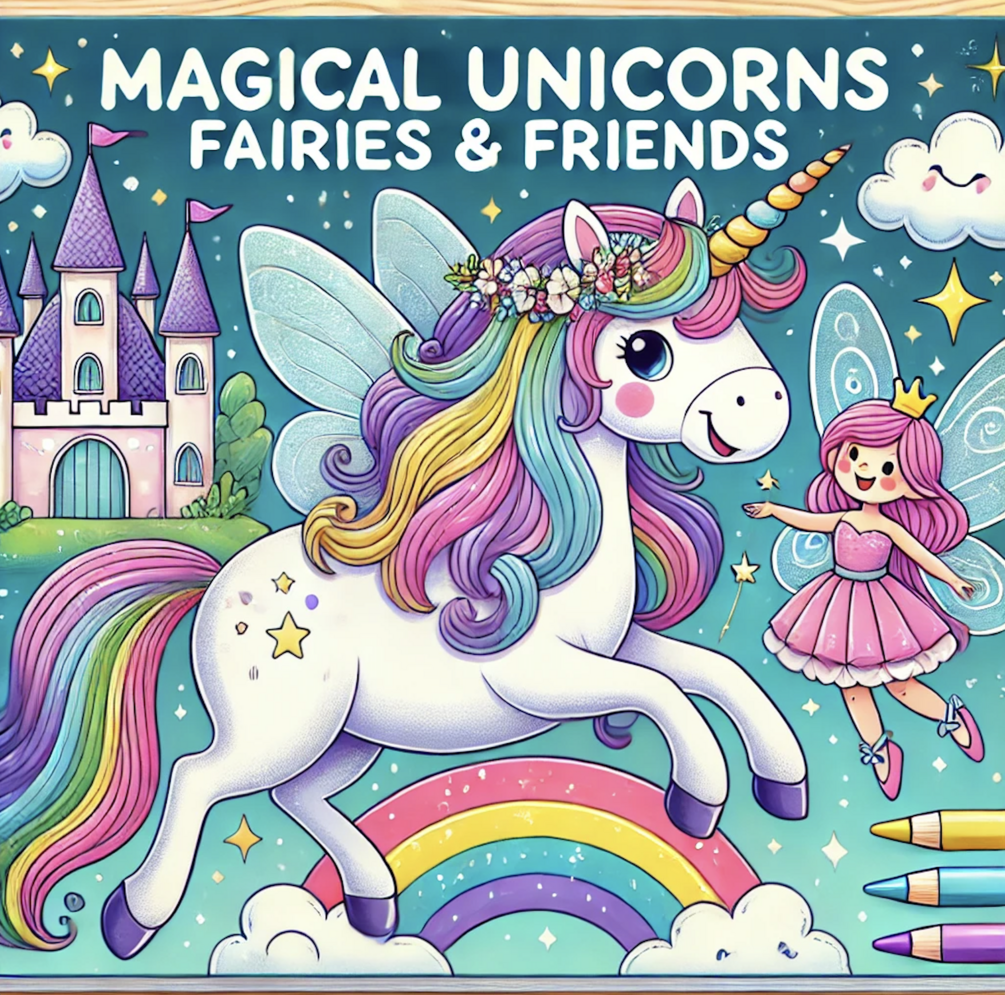 Magical Unicorns, Fairies & Friends – A Whimsical Coloring Adventure ...
