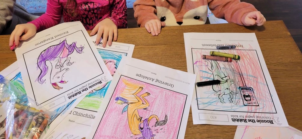 Emotional Animals Coloring Pages