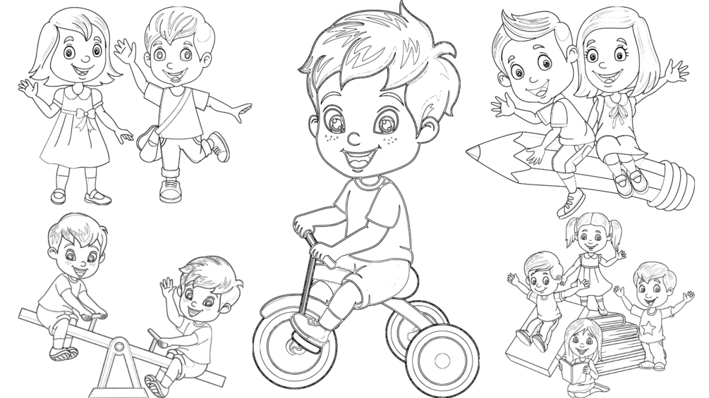 Fun And Play Coloring Pages - Series 1