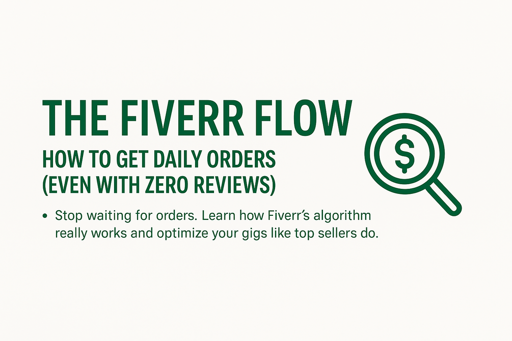 The Fiverr Flow Guide How to Build Steady Orders as a New Seller