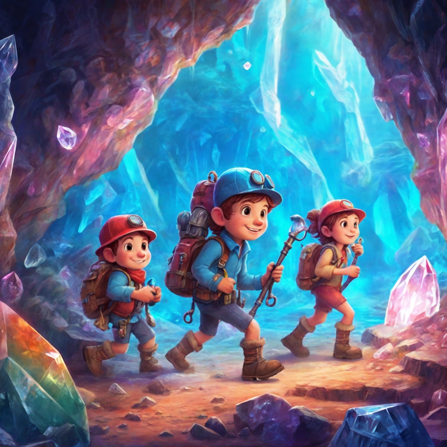 Crystal Cave Explorers: A Tale of Adventure E-BOOK
