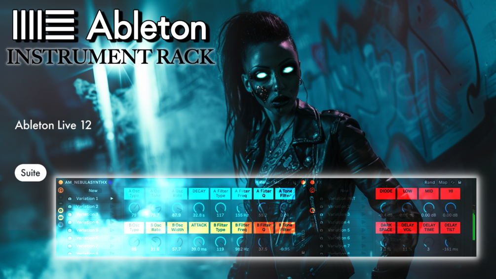 🎹 NEBULA SYNTHX INSTRUMENT RACK 🔊 FOR ABLETON LIVE 12 SUITE 🎹🛠️🎶