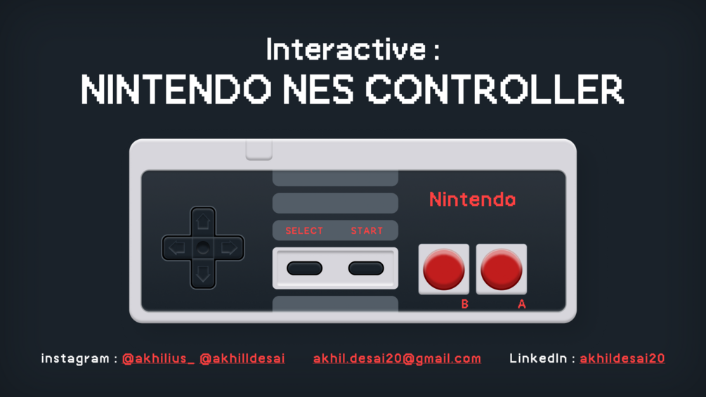 Nintendo NES Controller - Interactive Prototype - Figma