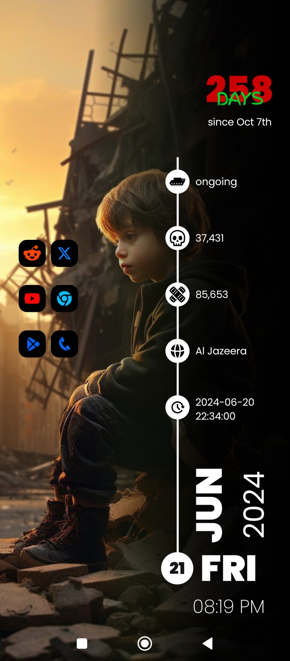 Free KLWP theme - Palista