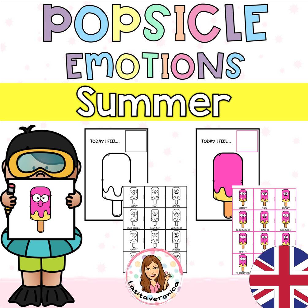 Popsicle Emotions. Summer. May. June. English