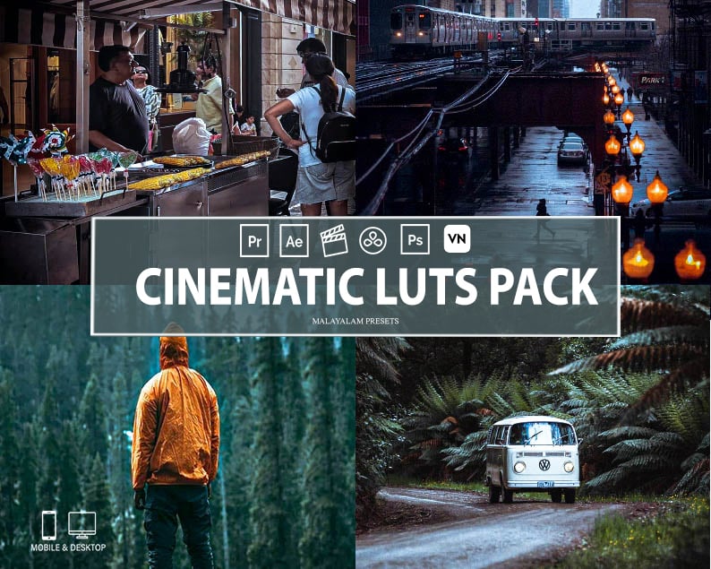 120 Cinematic Video Filter,luts, Adobe Premiere Pro LUT Pack, Video ...