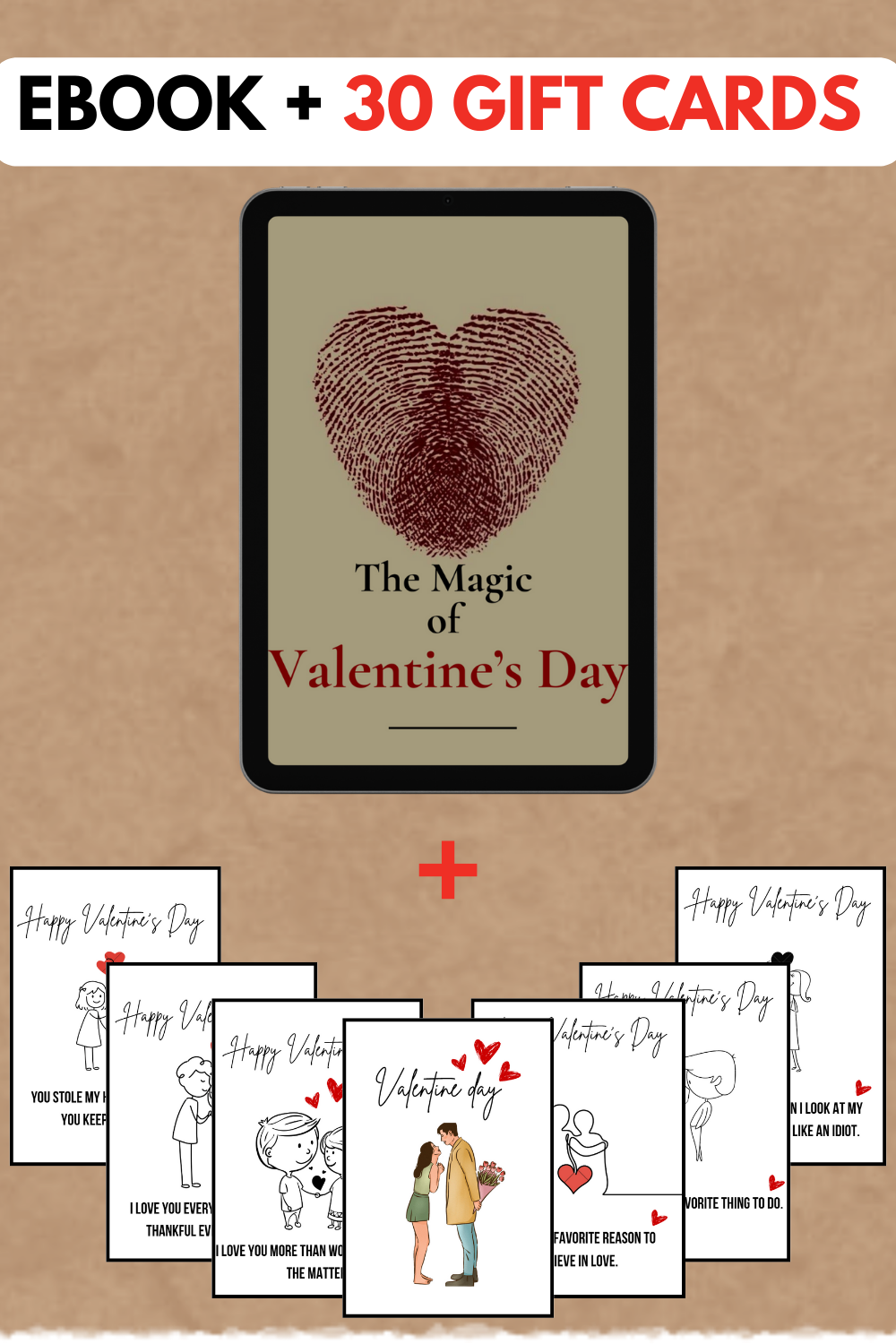 "The Magic of Valentine’s Day": eBook + 30 Heartfelt Gift Cards Bundle!