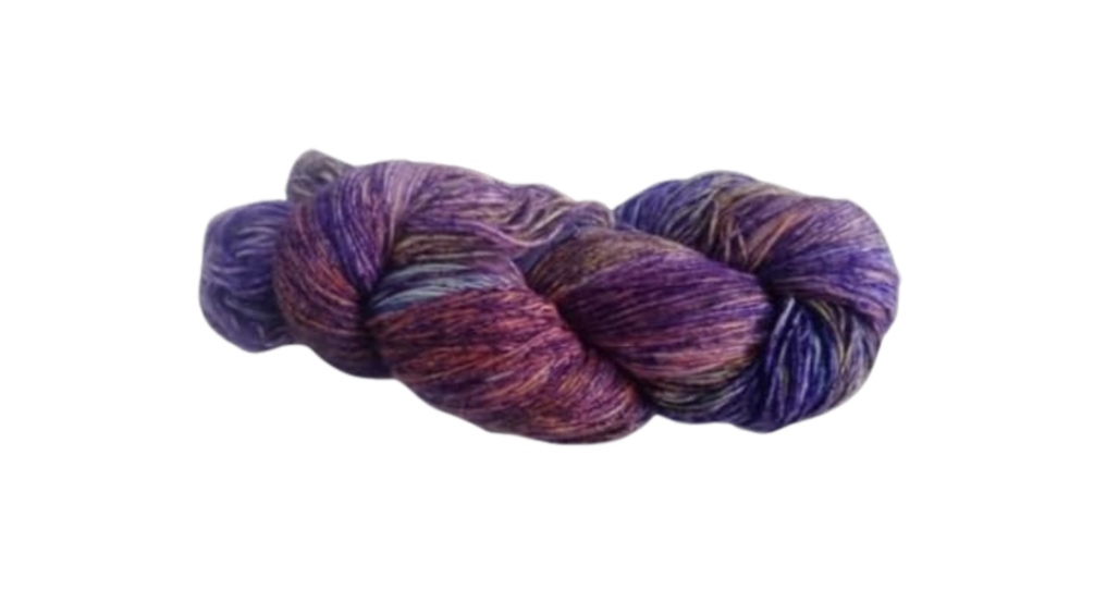 Knitsilk Silk Roving Worsted Yarn 100% Recycled & Hand-Dyed Mulberry ...