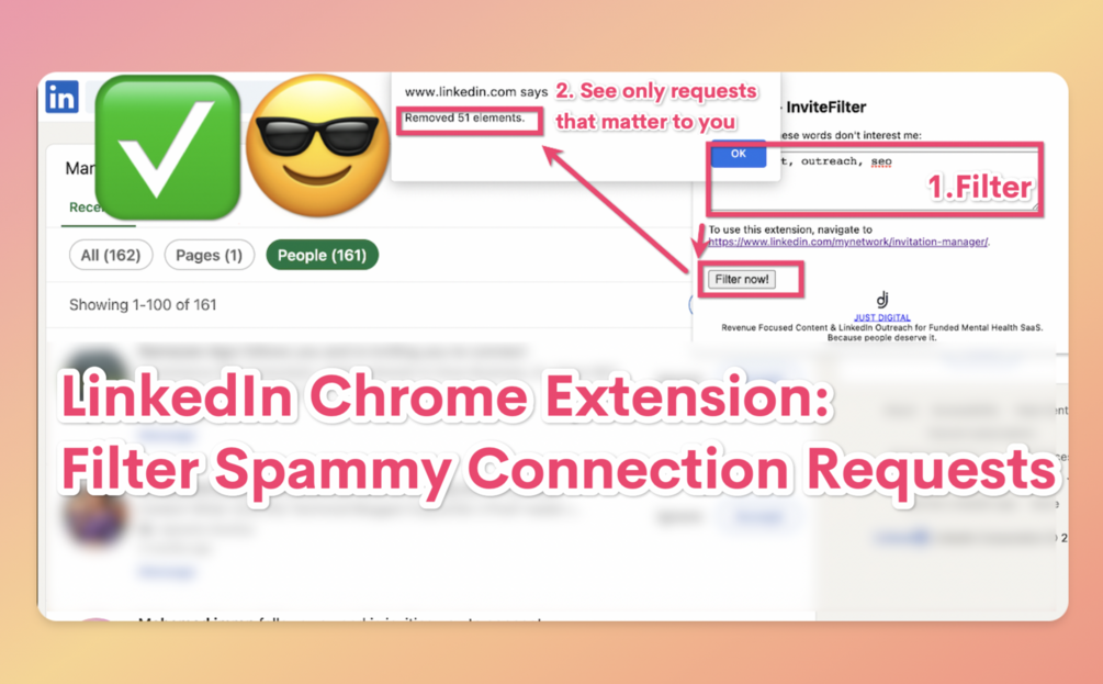 LinkedIn - Filter Spammy Connection Requests