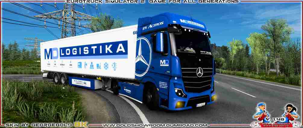 ETS 2 Skin Combo Mercedes Actros 5 MD Logistika