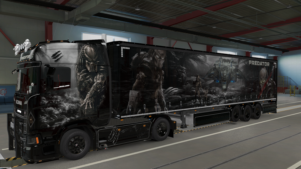 Scania S 2016 & SCS Box Trailer - PREDATOR