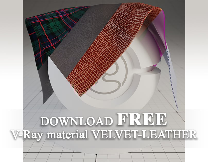 Vray Velvet-Leather Material - Vol.01 - Francesco Giovani
