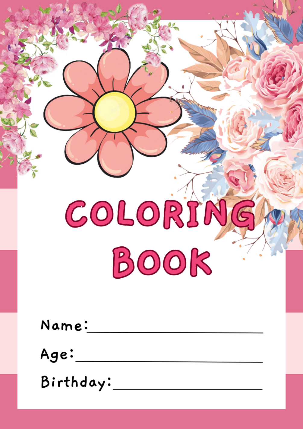 A Flower Coloring Book
