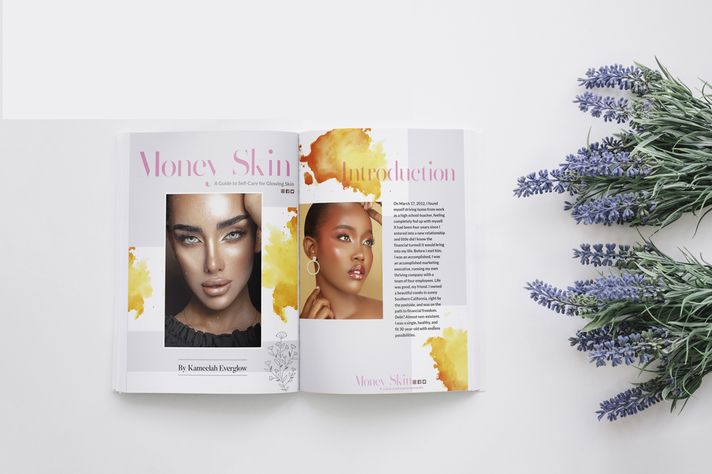 Money Skin A Self Care Guide To Glowing Skin for 35+ by Kameelah Everglow