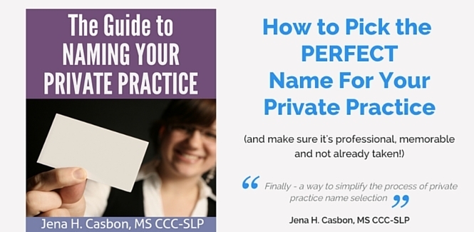 Guide to Naming Your Private Practice