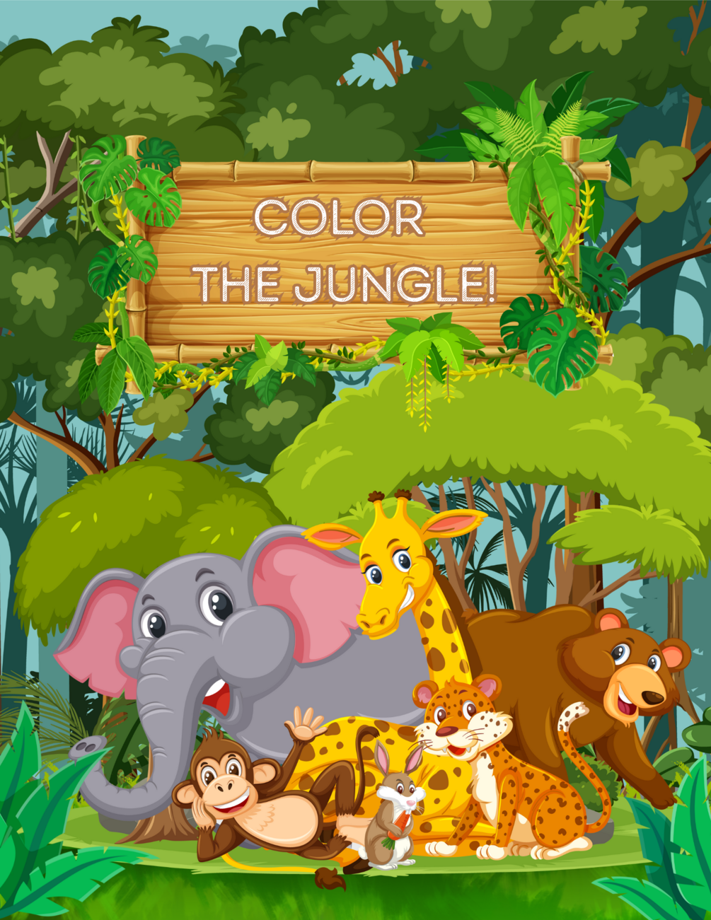 Color The Jungle - Meet, Color, and Explore the Wild