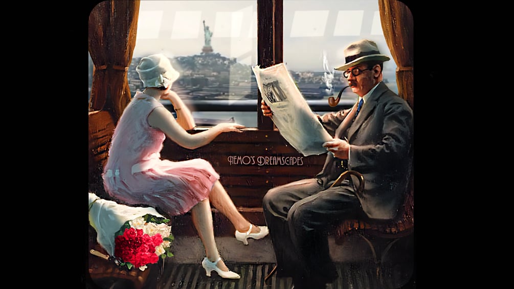 Oldies playing on the train but you are in a dream | 8D Dreamscape ...