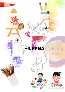 "Fun & Creative Coloring Book for Kids +10 Cute Pages!"