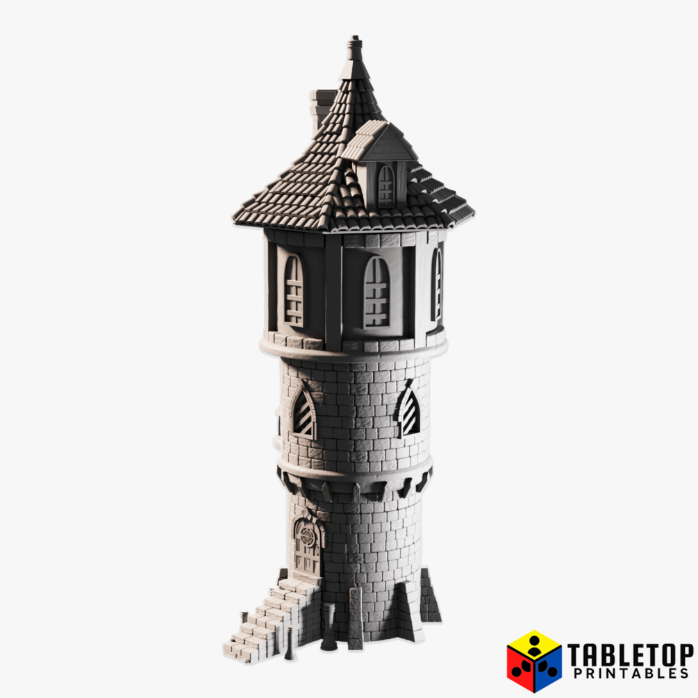 Medieval Fantasy Wizard Tower - Digital STL Files