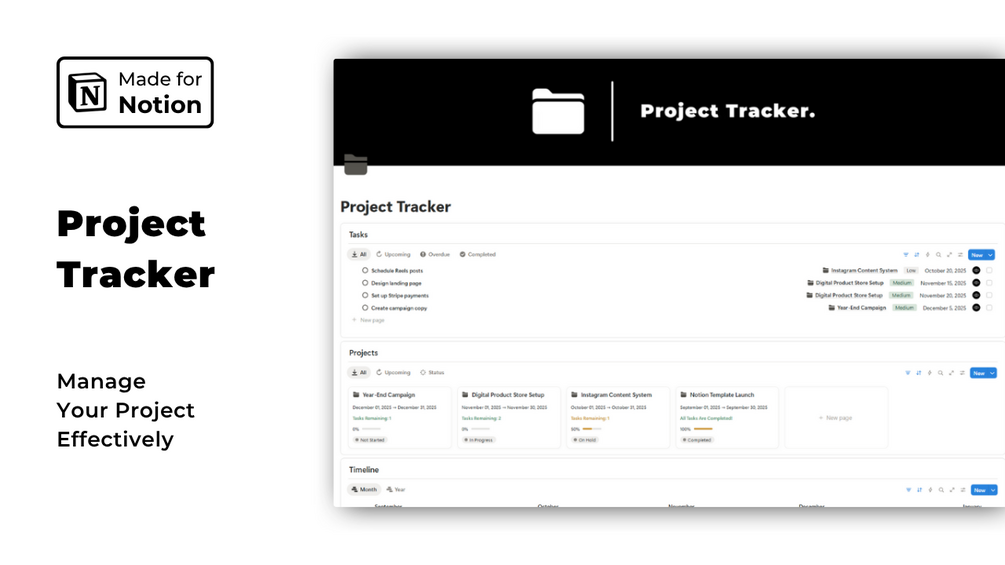 Notion Project Tracker