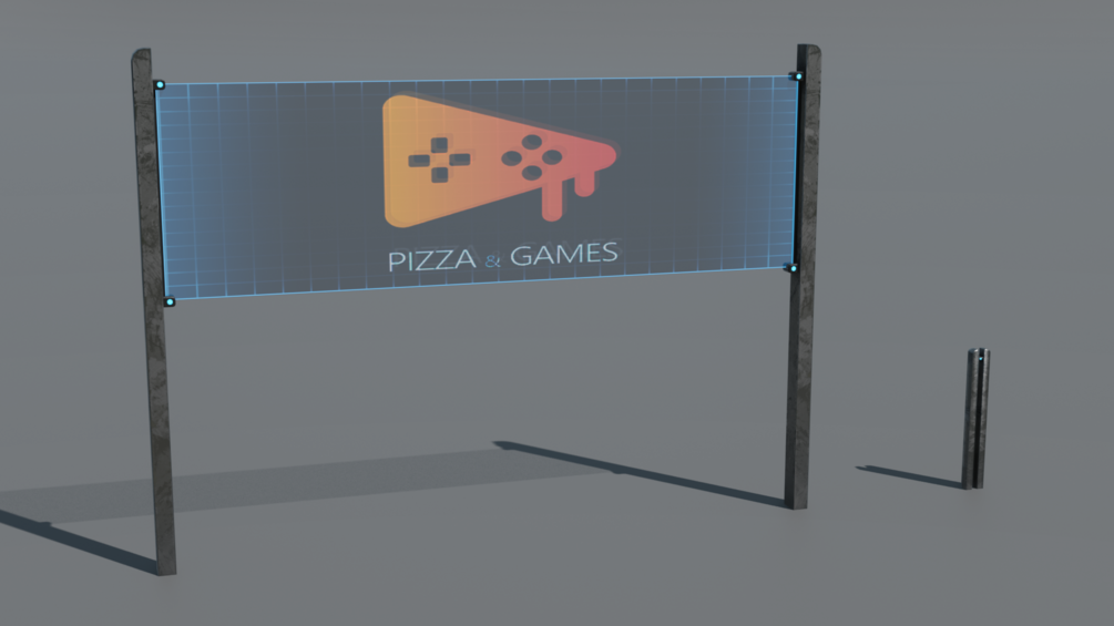 Street retro future props - Asset Pack Low-poly 3D model