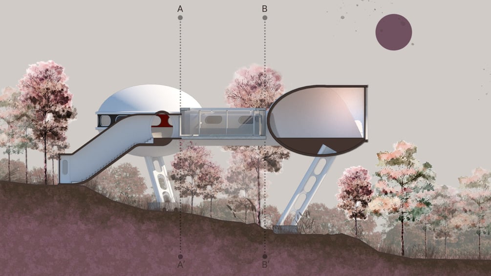Architectural Rendering elevation _ tree pack_ psd
