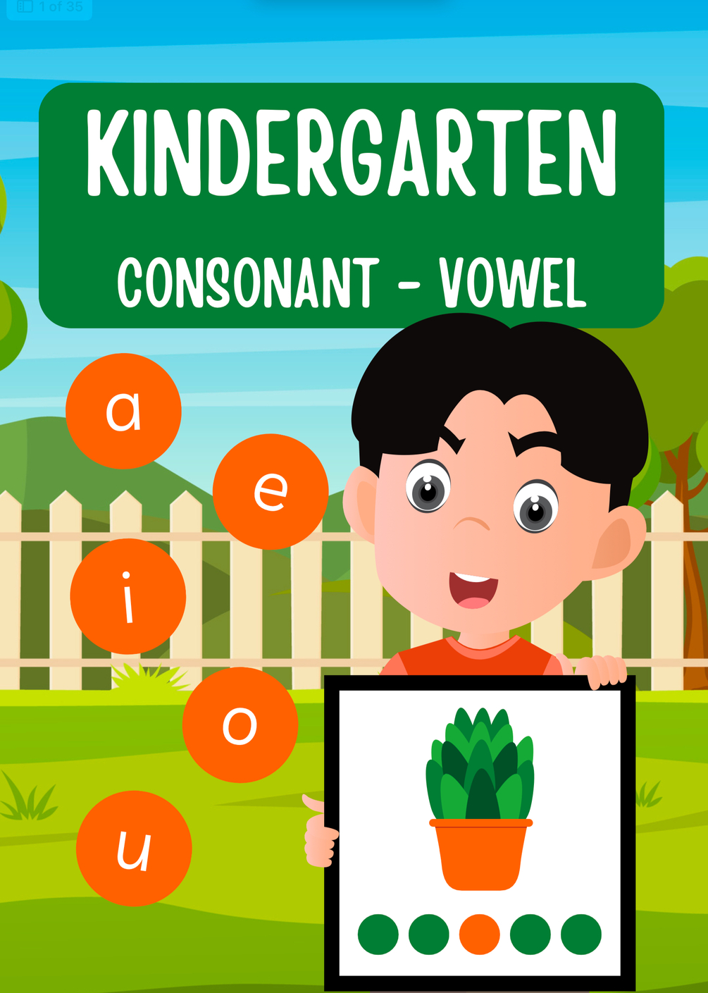 Fun and colourful Kindergarten Grade 2 to 3 5 letters vowels consonant ...